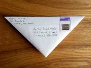 triangle letter how-to - Improvised Life