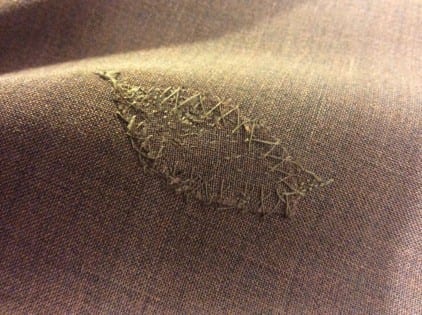 An Embroidered Fix for Torn, Treasured Fabric - Improvised Life