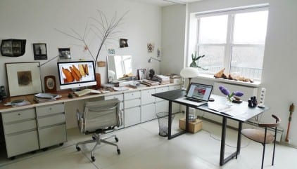 Workspace: A Cheap Stylish File Cabinet Strategy - Improvised Life